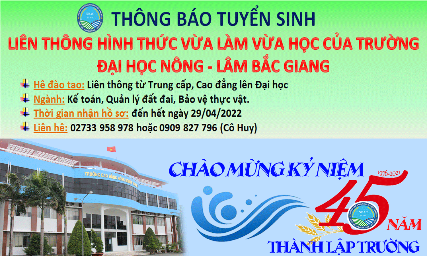 NBAC-TRƯỜNG CAO ĐẲNG NÔNG NGHIỆP NAM BỘ